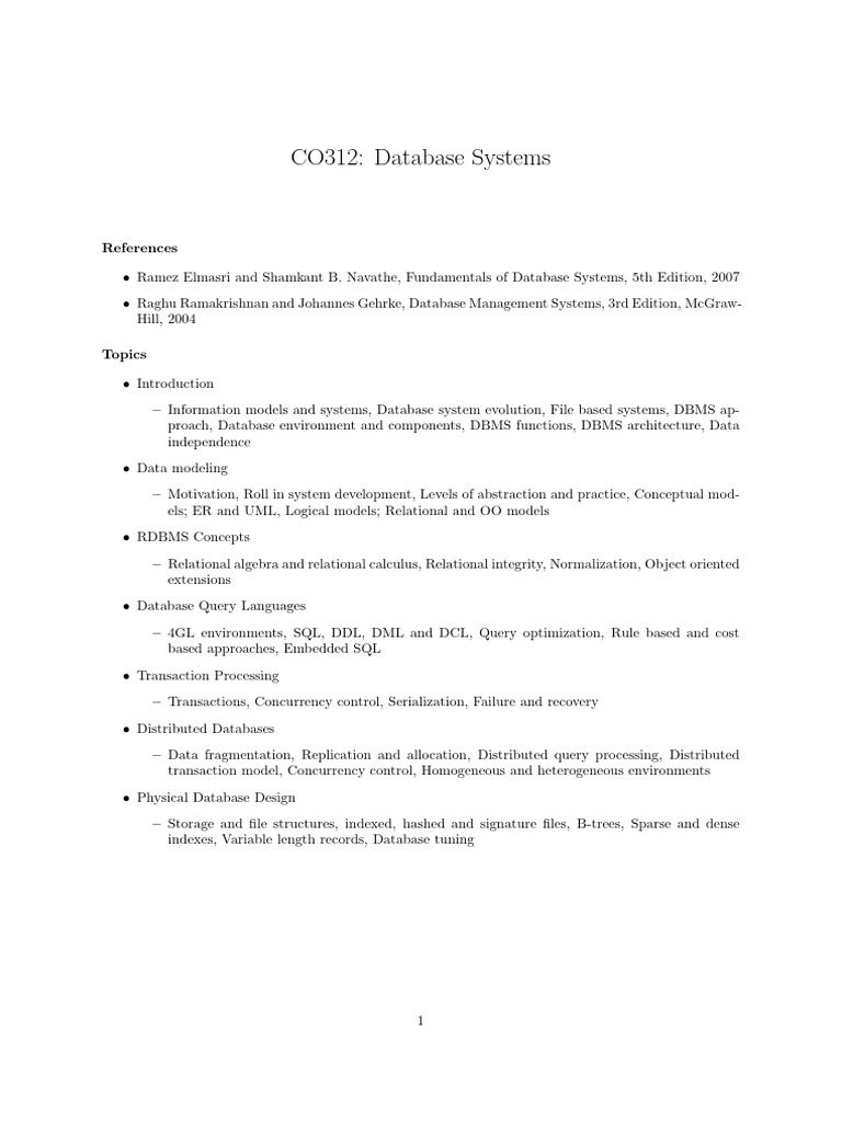 Lectures_2014_handout1_Introduction | PDF | Databases | Conceptual Model Lectures_2014_handout1_Introduction | PDF | Databases | Conceptual Model