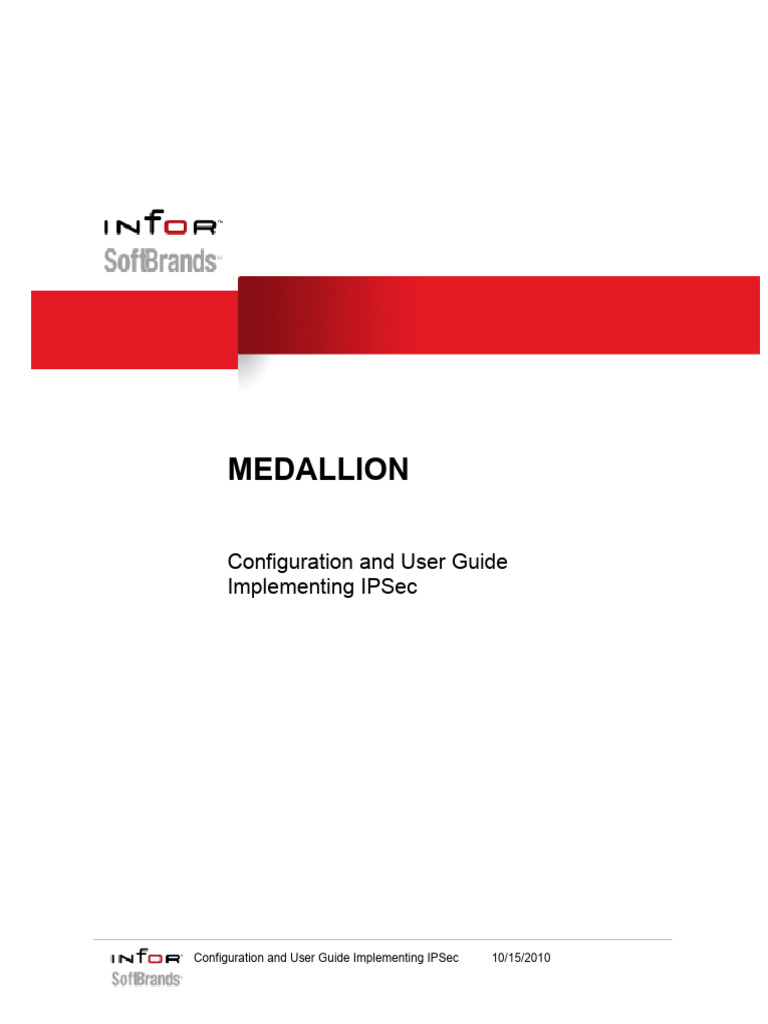 Configuration and User Guide Implementing IPSec For Medallion | PDF ...