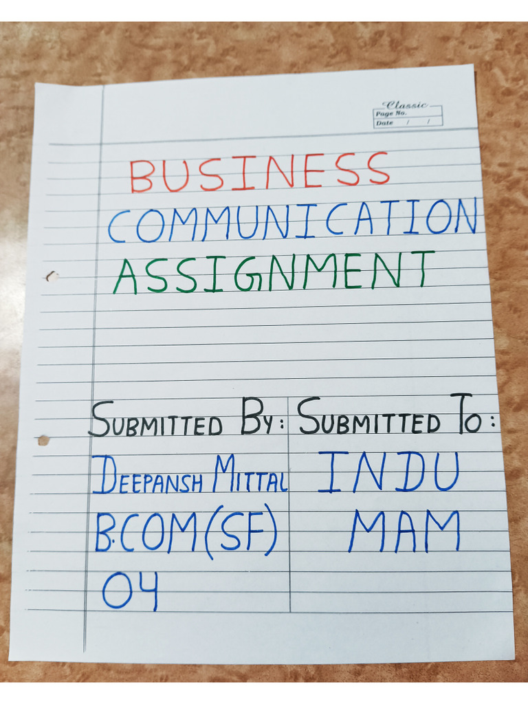 Business Communication Assignment | PDF