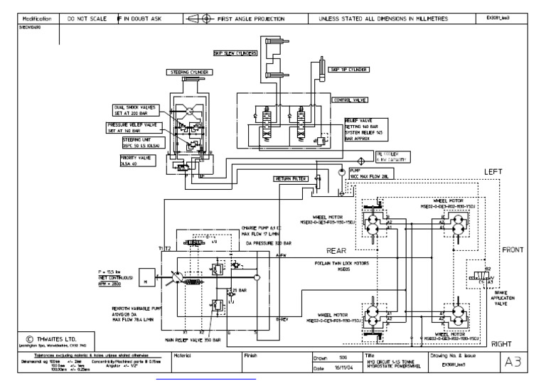 Schéma Hydraulique 1 Tonne EX3081iss3-D | PDF