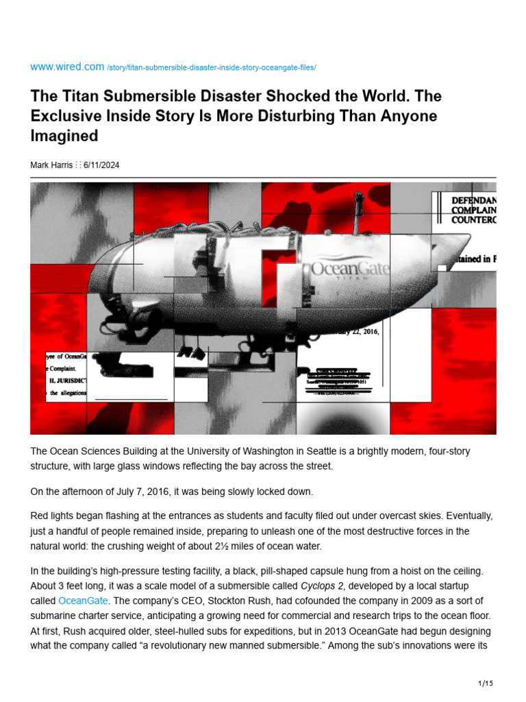 Inside the Titan Submersible's Design | PDF