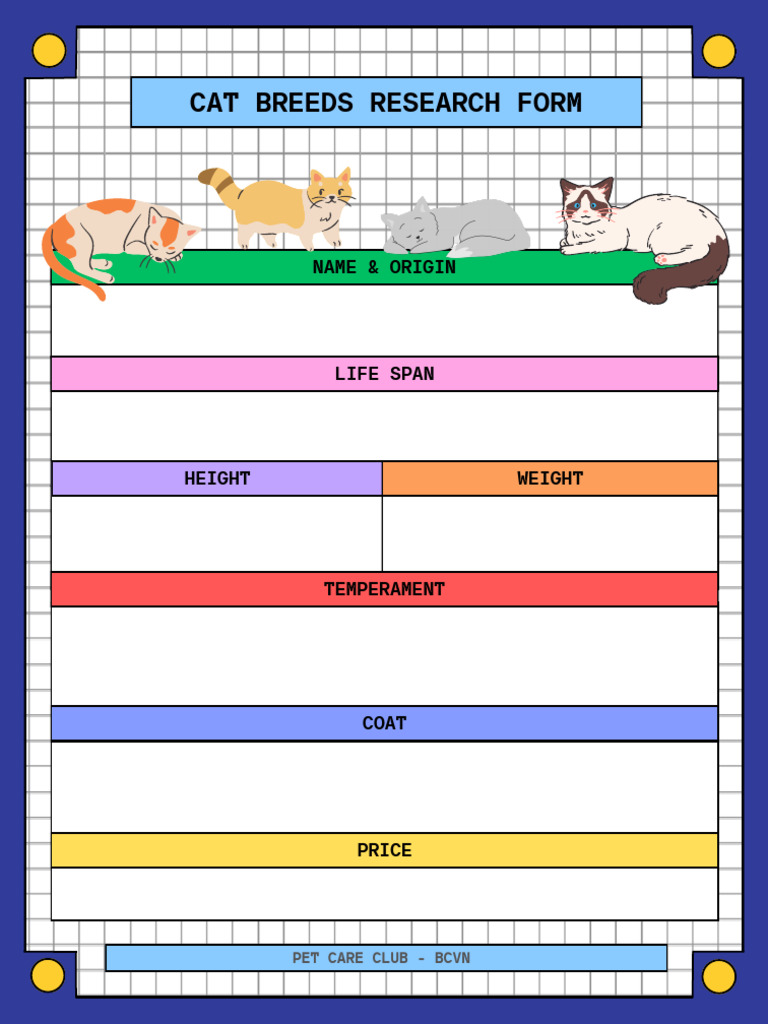 Research Poster (Portrait) Cats | PDF