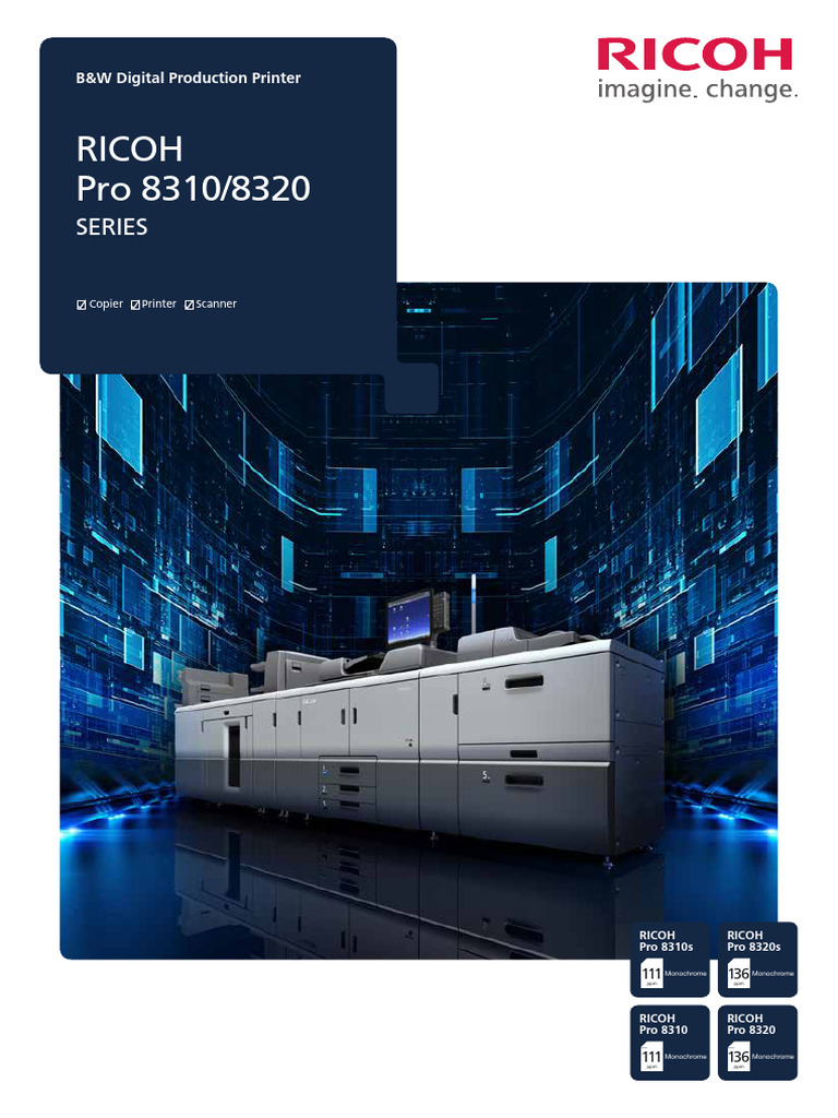RICOH_Pro8310_8320_Series | PDF | Printer (Computing) | Computing