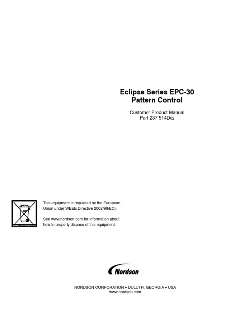 Nordson EPC-30 | PDF | Safety | Personal Protective Equipment