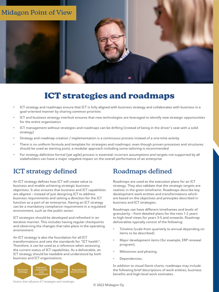 Midagon Point of View Ict Strategies and Roadmaps | PDF | Strategic ...