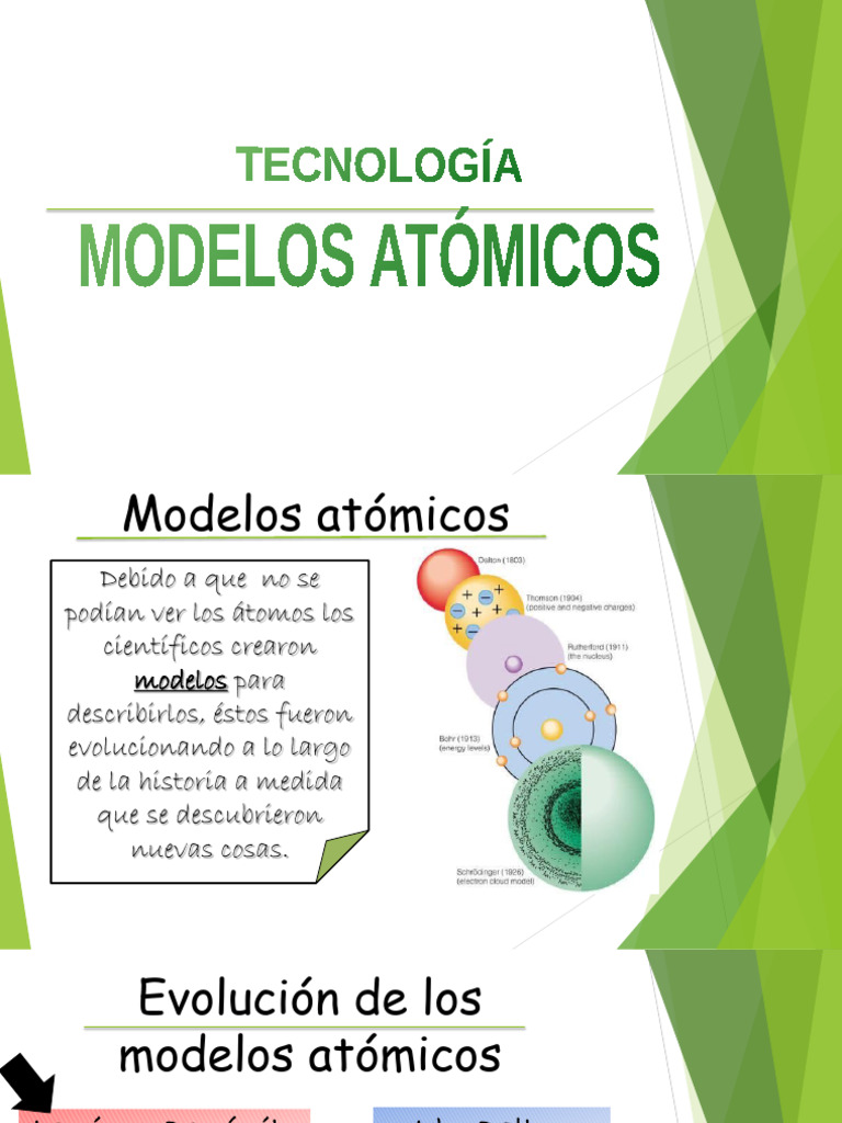 Modelos Atómicos | PDF | Átomos | Núcleo atómico