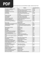 Clarivate Master Journal List August 2025 Update | PDF | Medical Specialties | Medicine