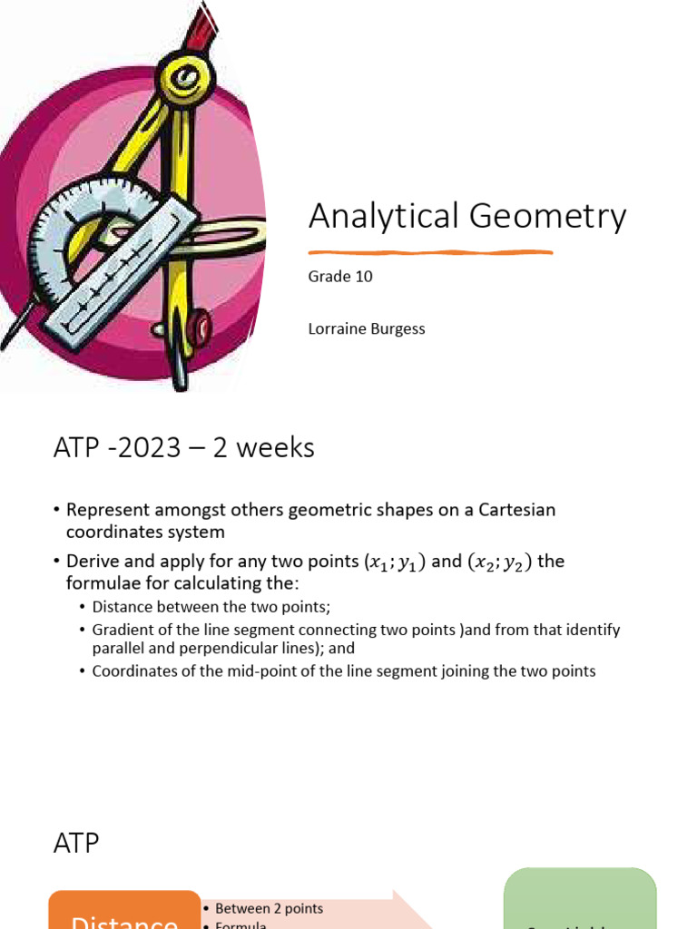 Analytical Geometry Pdf Line Geometry Cartesian Coordinate System
