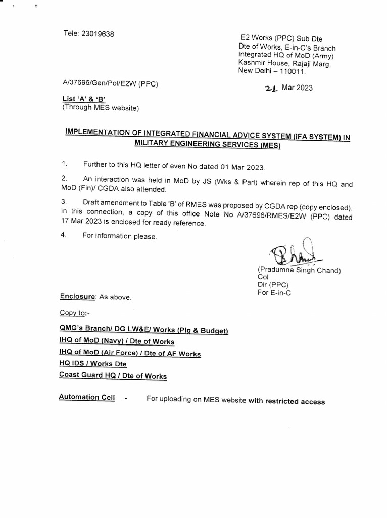 impl of integrated financial advice | PDF