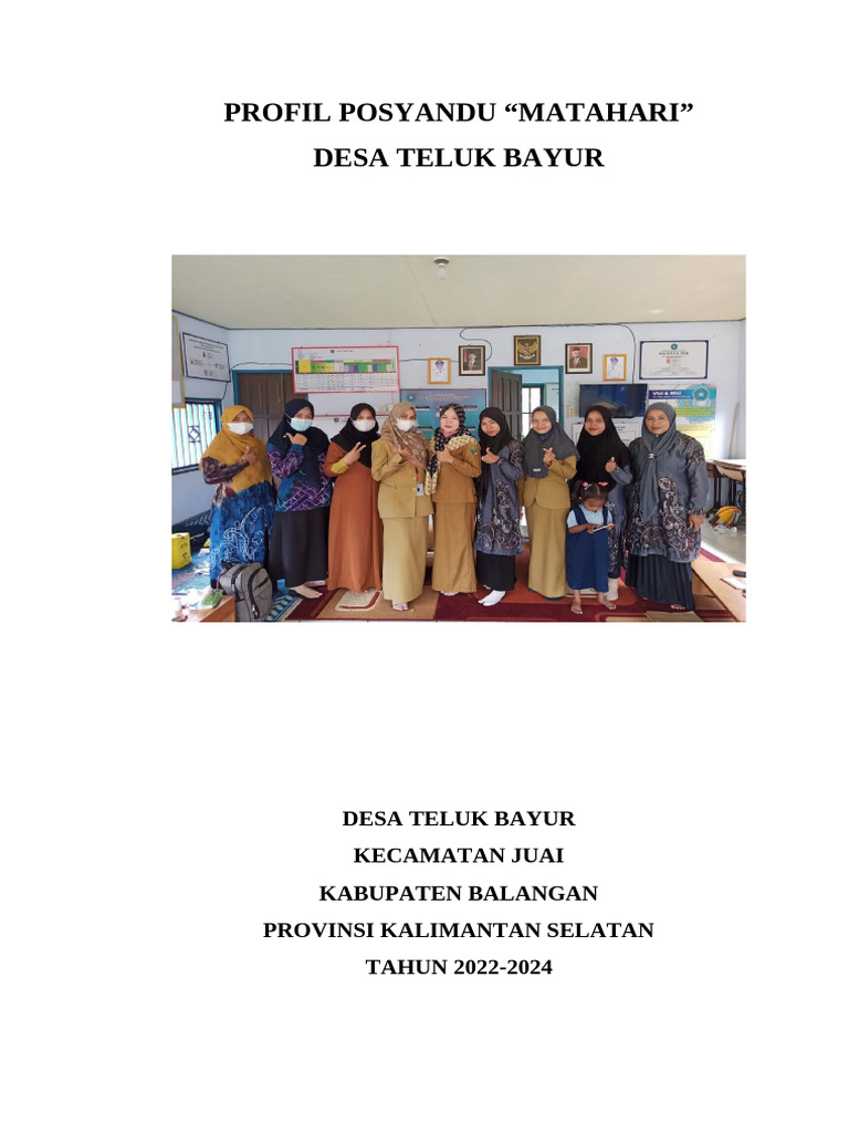 Profil Posyandu Matahari Desa Teluk Bayur | PDF
