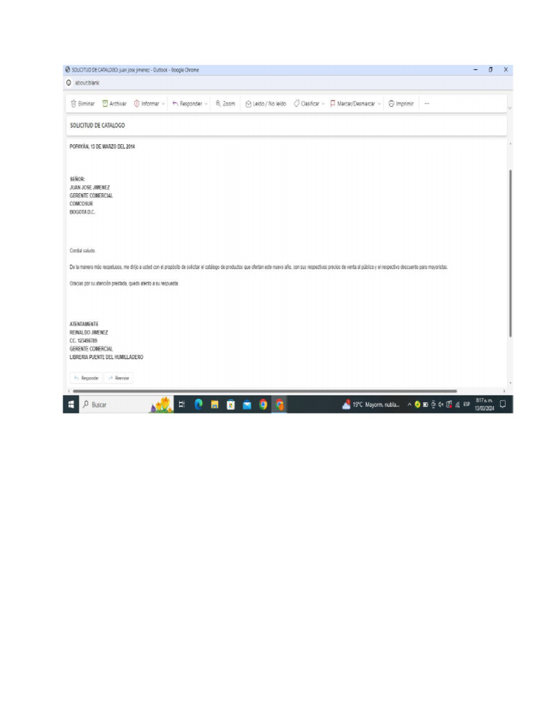 Correos Lectoescritura | PDF