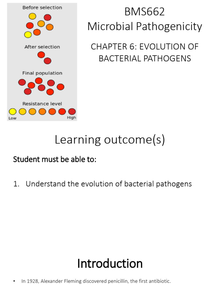 BMS662 Chap 6 Evolution of Bacterial Pathogens (Student) | PDF | Zika ...