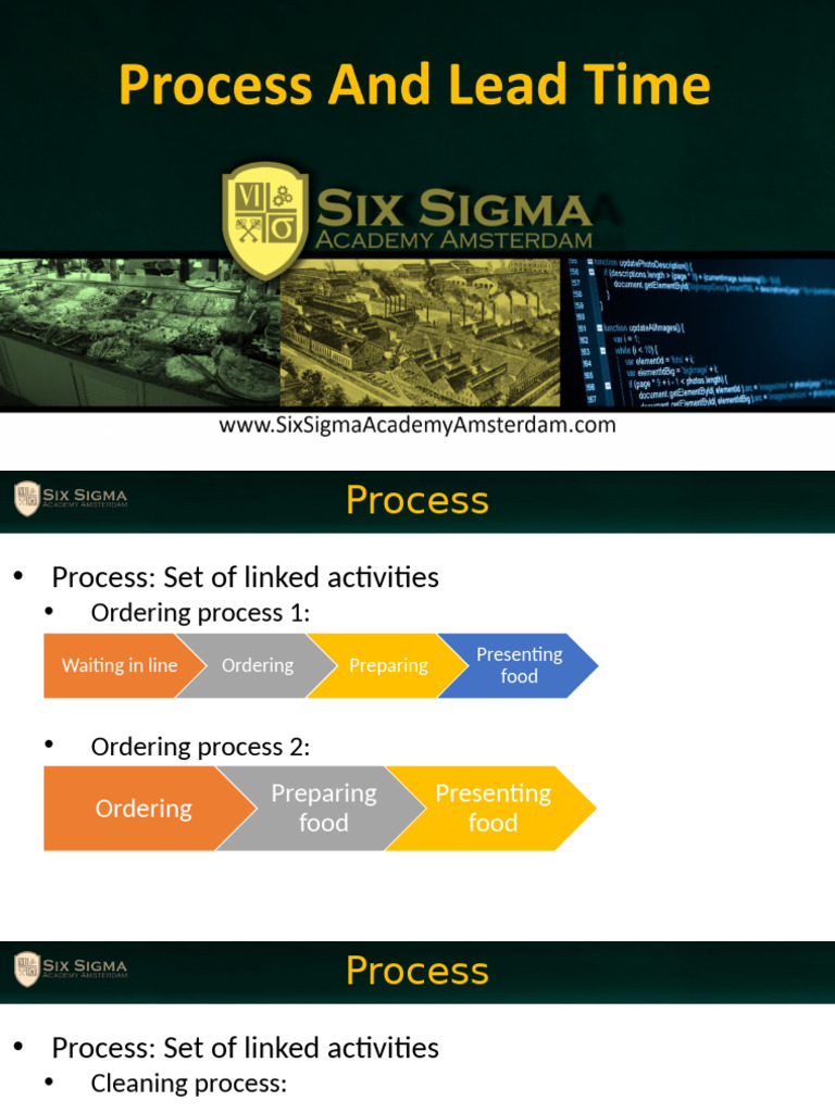 Process and Lead Time - Lean | PDF