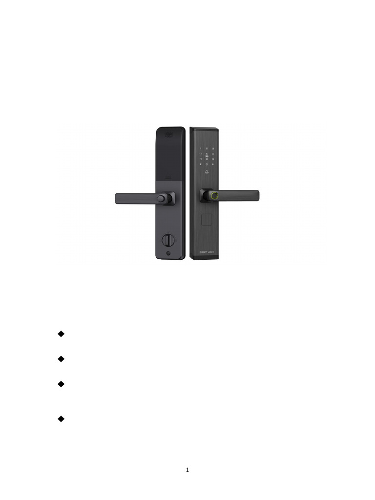 Tuya Smart Door Lock User Manual | PDF