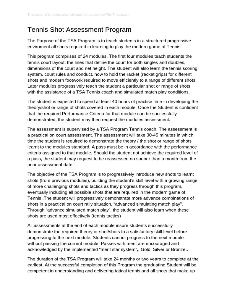 Introduction TSA Program | PDF