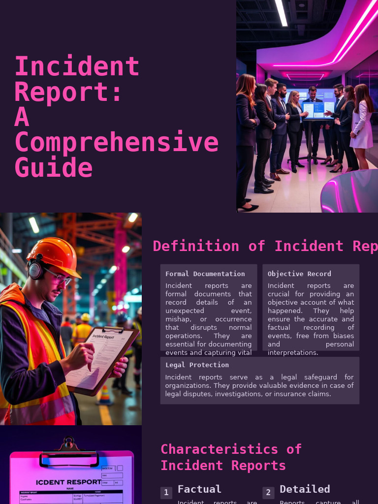 Incident Reports A Comprehensive Guide 1 | PDF | Information | Bias