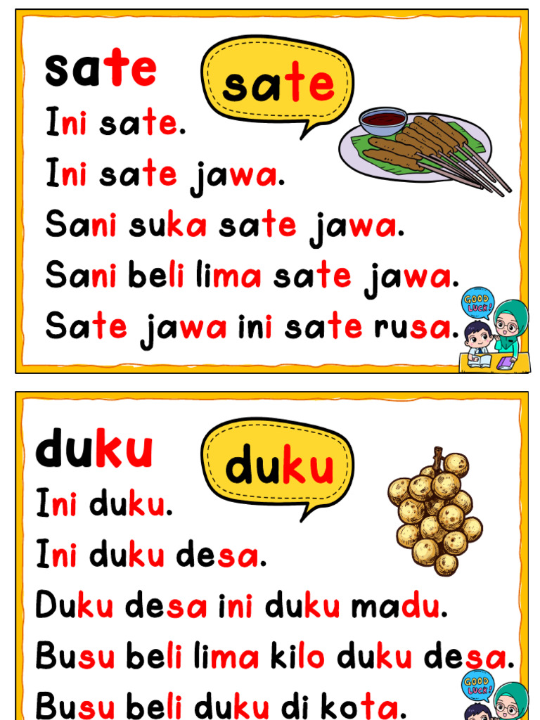 Kad Bacaan Bergred KVKV 2024 | PDF