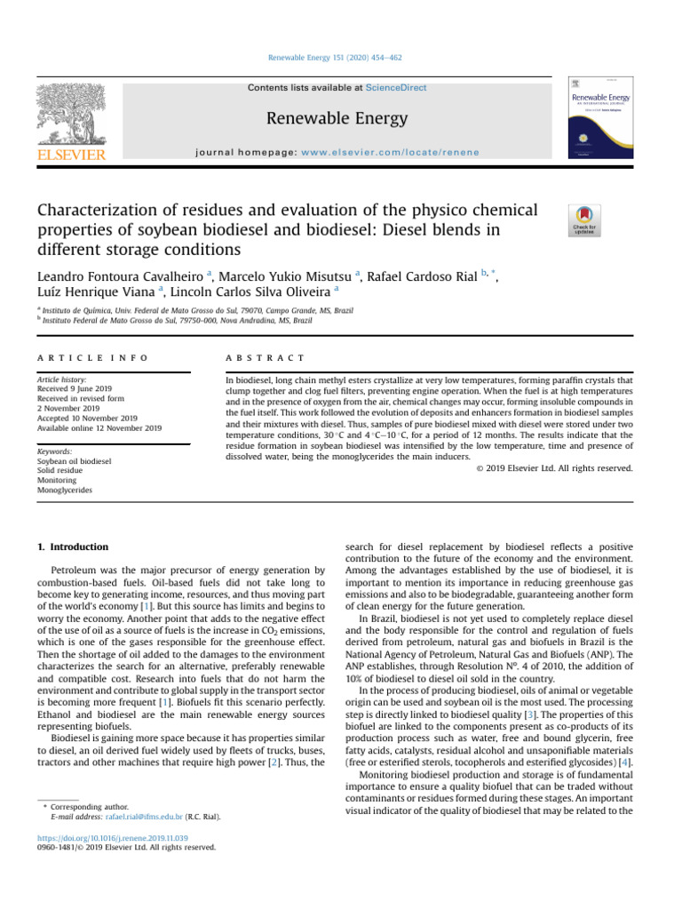 Soybean Biodiesel Residue Analysis | PDF | Biodiesel | Biofuel
