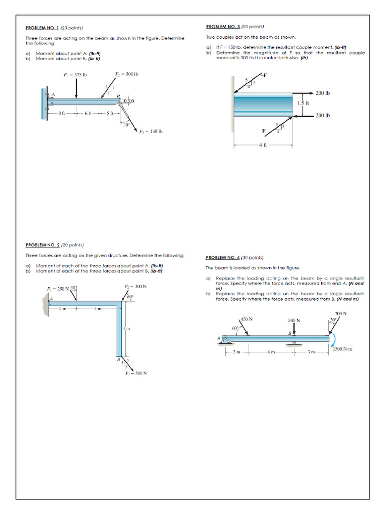Probset2 Statics | PDF