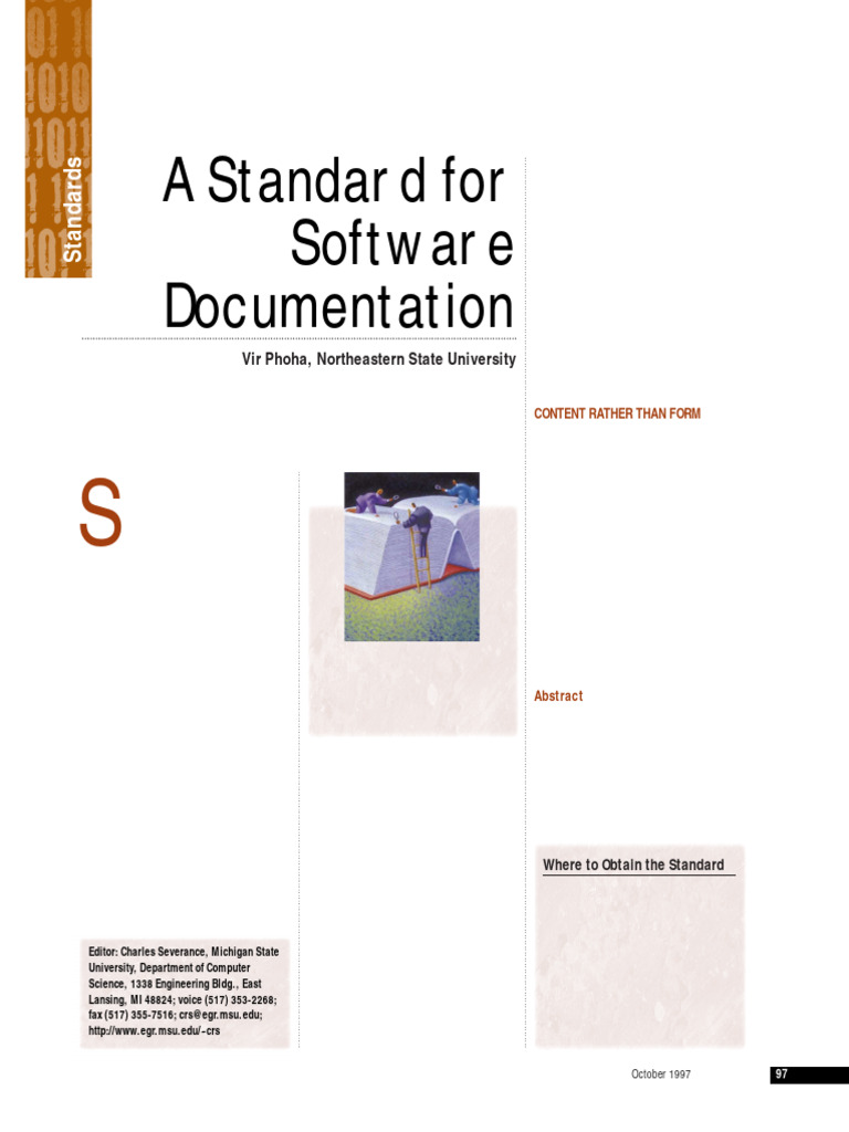 A_standard_for_software_documentation | PDF | Software | Computer Program