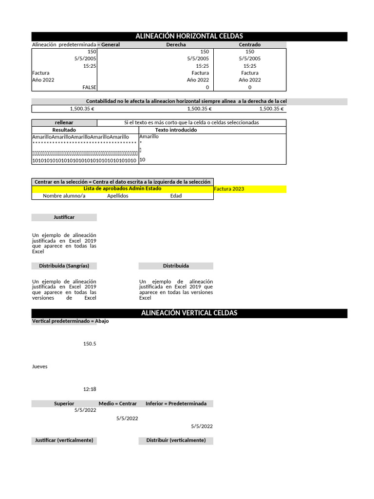 9.1.2 Alineacion de Celdas, Fuente, Bordes, Sombreado, Proteger | PDF