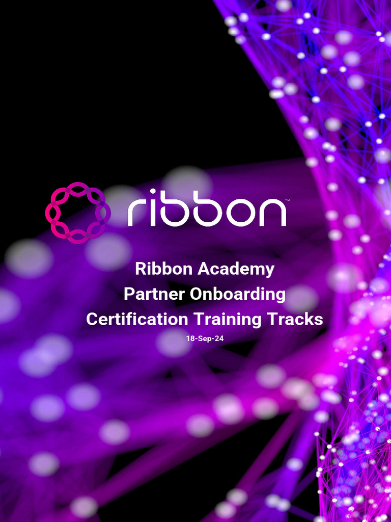 Ribbon Partner Onboarding Training Guide | PDF | Session Initiation ...