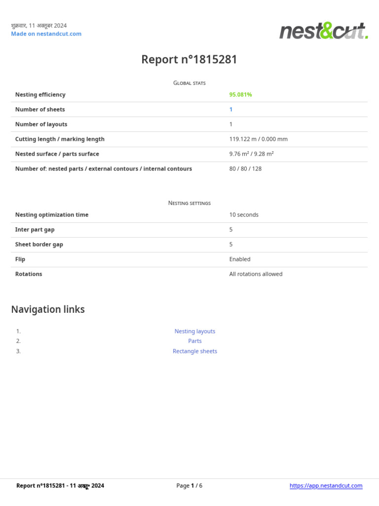 Project 1274263 Report | PDF | Length | Geometry