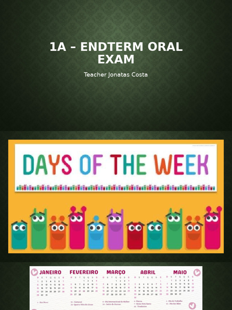 1a - Endterm Oral Exam | PDF