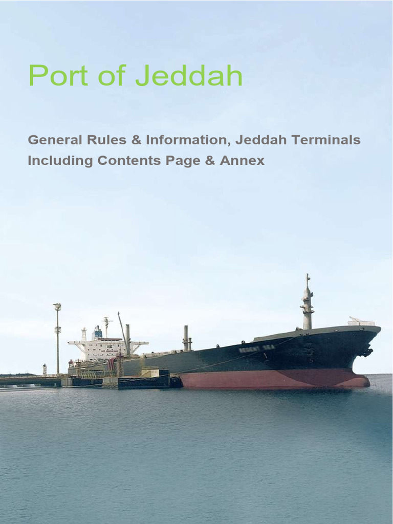Jeddah Terminal Port Guide & Procedures | PDF | Sea | Maritime Pilot