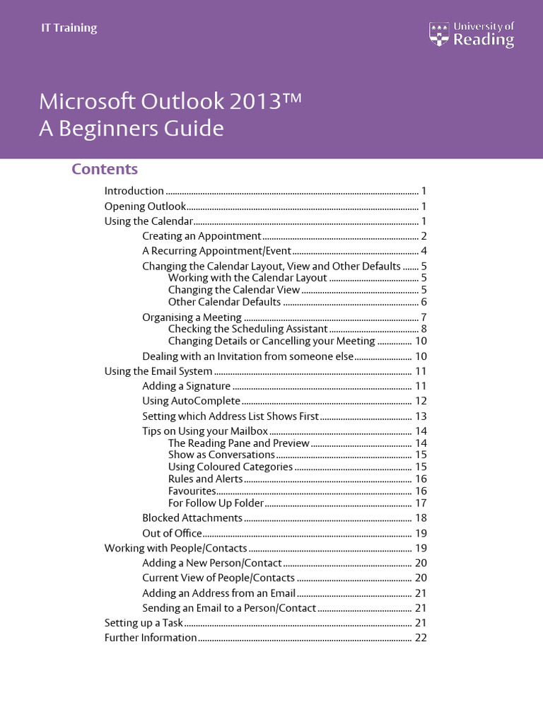 Outlook 2013 | PDF | Microsoft Outlook | Computer File Outlook 2013 | PDF | Microsoft Outlook | Computer File