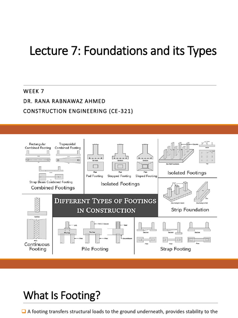 Lecture 7 (Week 7) | PDF | Deep Foundation | Foundation (Engineering)