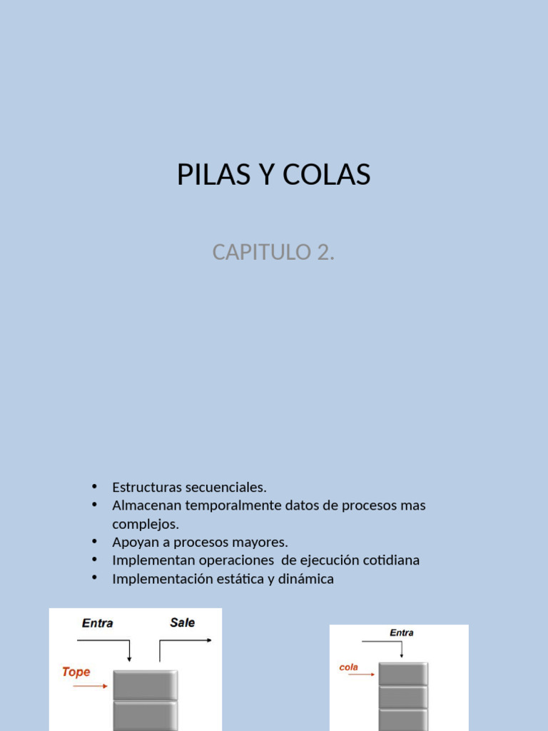 Cap 2-PILAS Y COLAS | PDF | Programación de computadoras | Informática