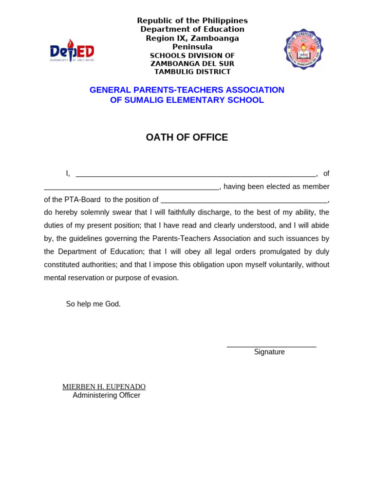oath-of-office-pta | PDF