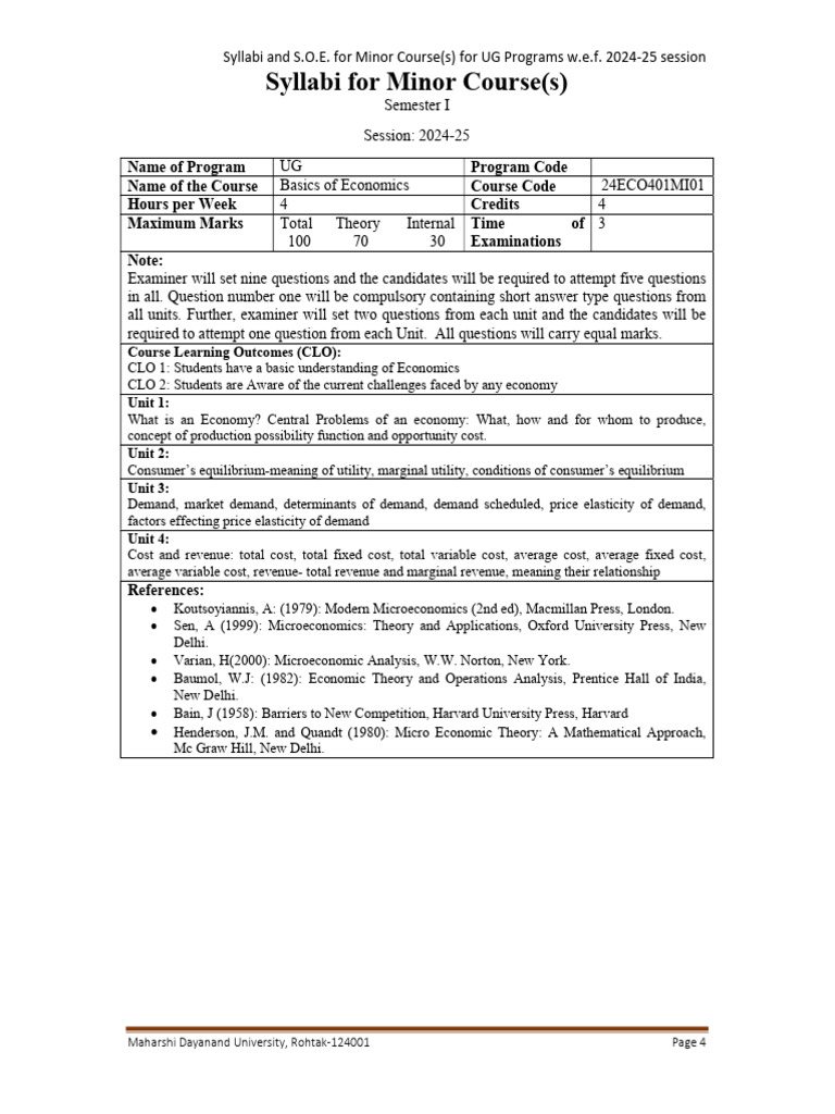 Basics of Economics | PDF | Microeconomics | Demand