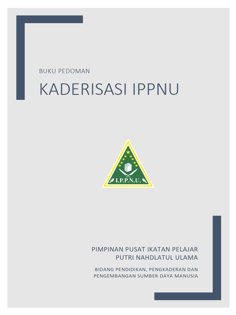 Buku Pedoman Kaderisasi Ippnu Terbaru - Final-1 | PDF
