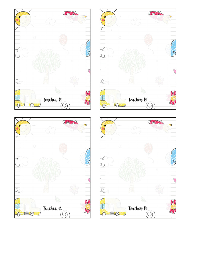 Sample Notepads (5 Pages Each) PDF | PDF