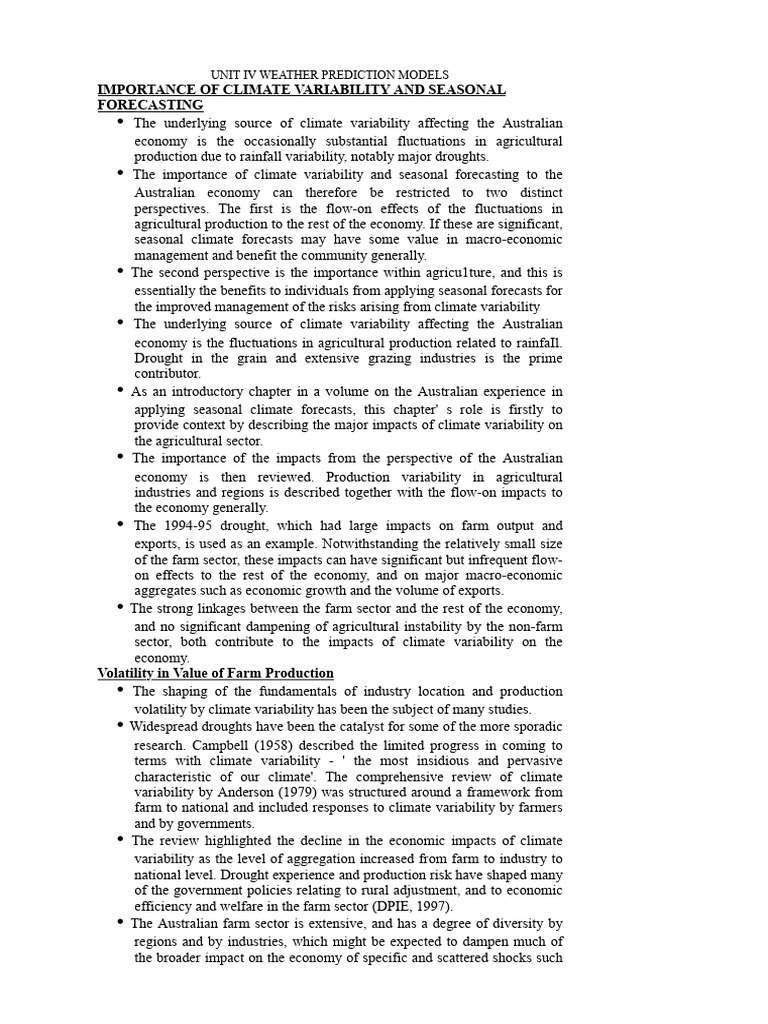 unit 4 ITA | PDF | Forecasting | Weather Forecasting