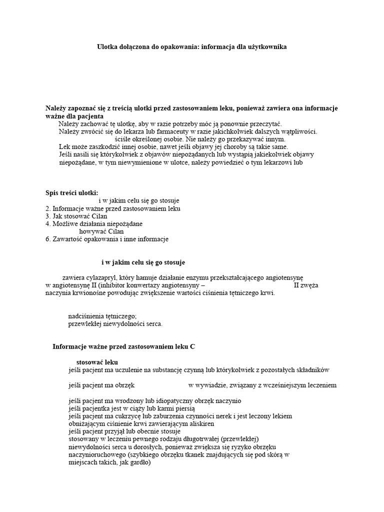 Cilan Ulotka Pdf