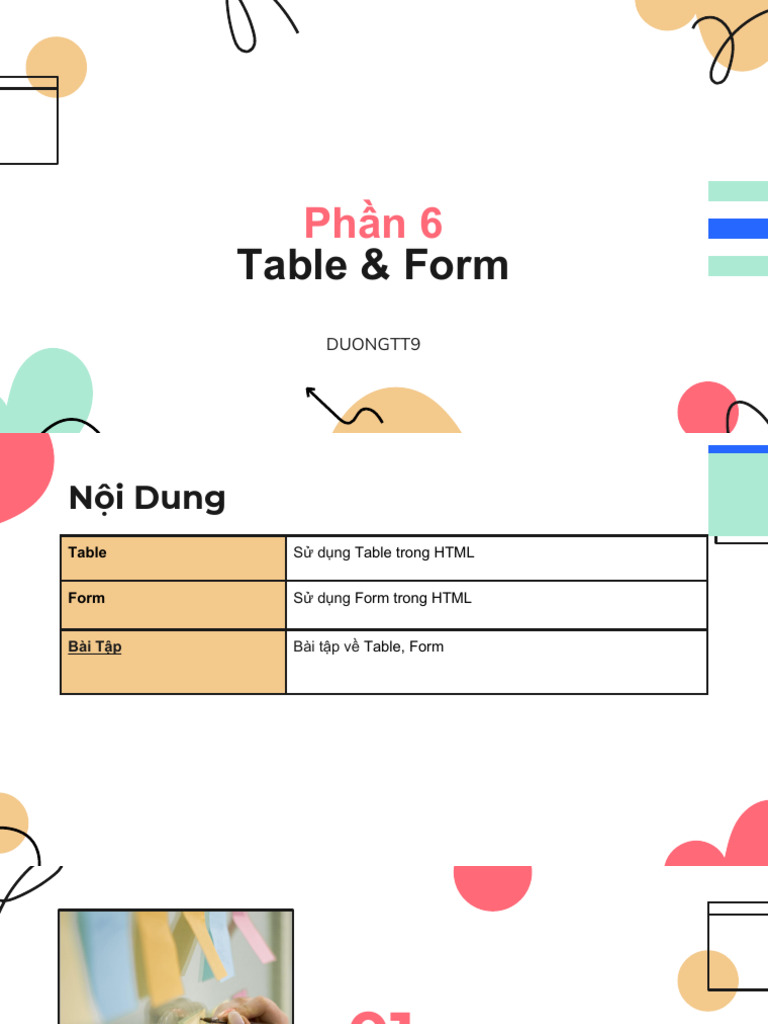 Session6 Table and Form | PDF