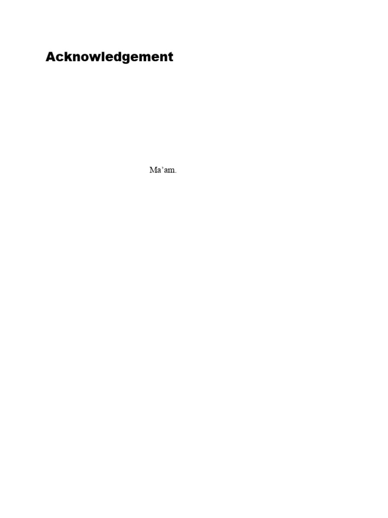 Student Project Acknowledgement | PDF