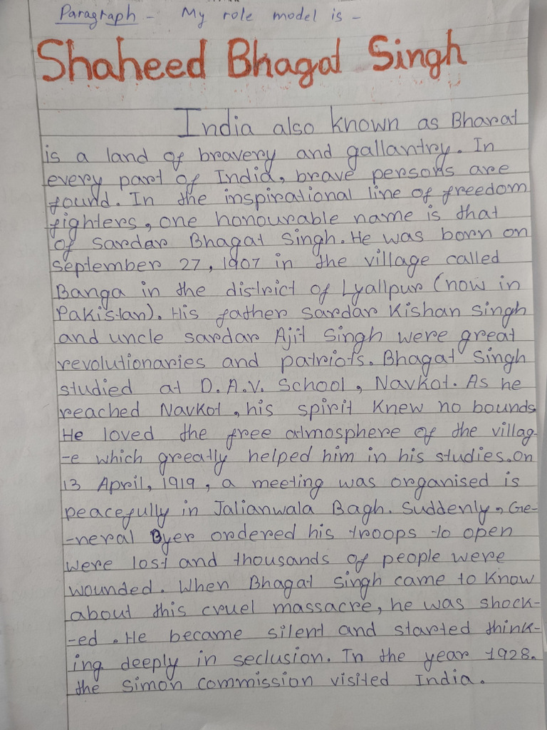 Bhagat Singh: A Student's Inspiration | PDF