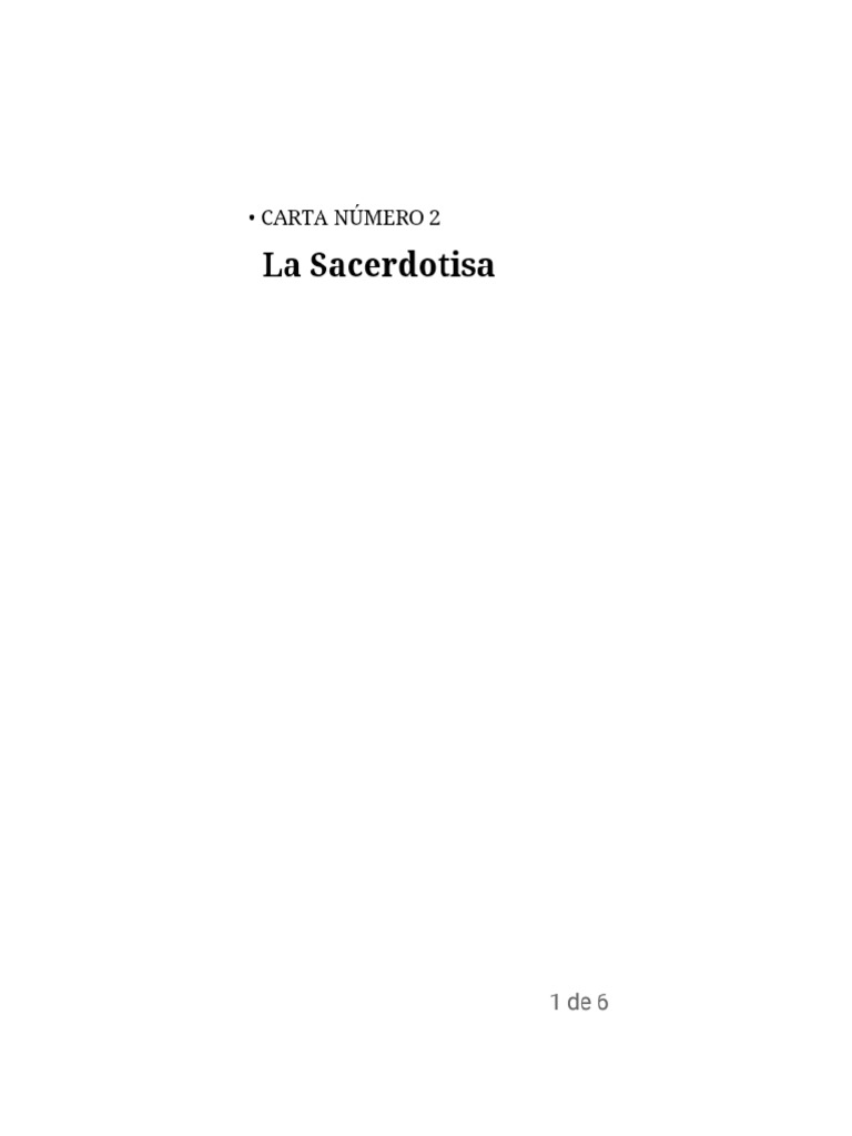La Sacerdotisa | PDF