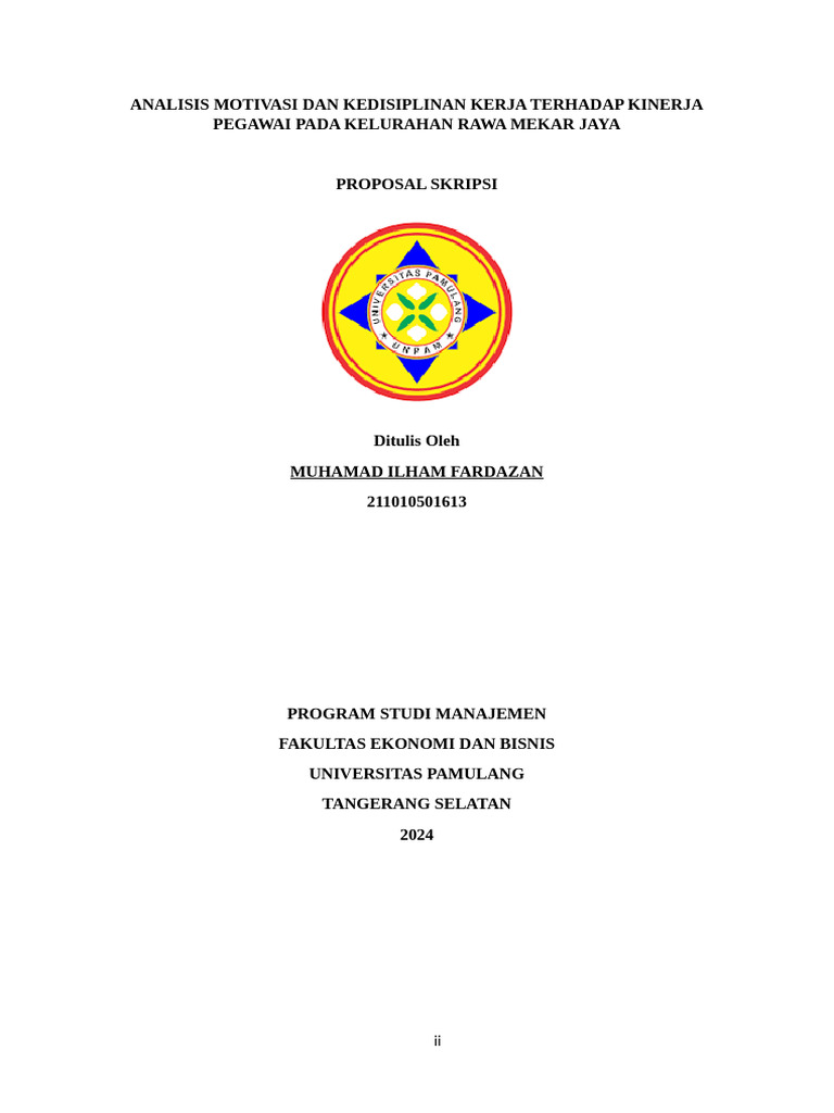 Proposal Skripsi Ilham Fardazan | PDF