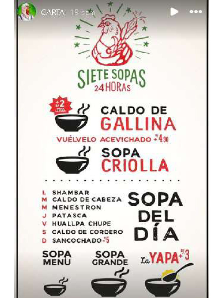 Carta 7 Sopas | PDF