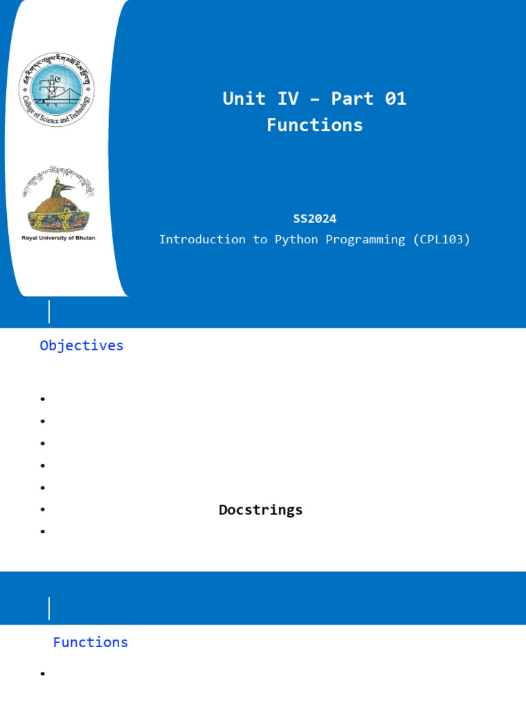 Python Functions Guide for CST Students | PDF | Parameter (Computer ...