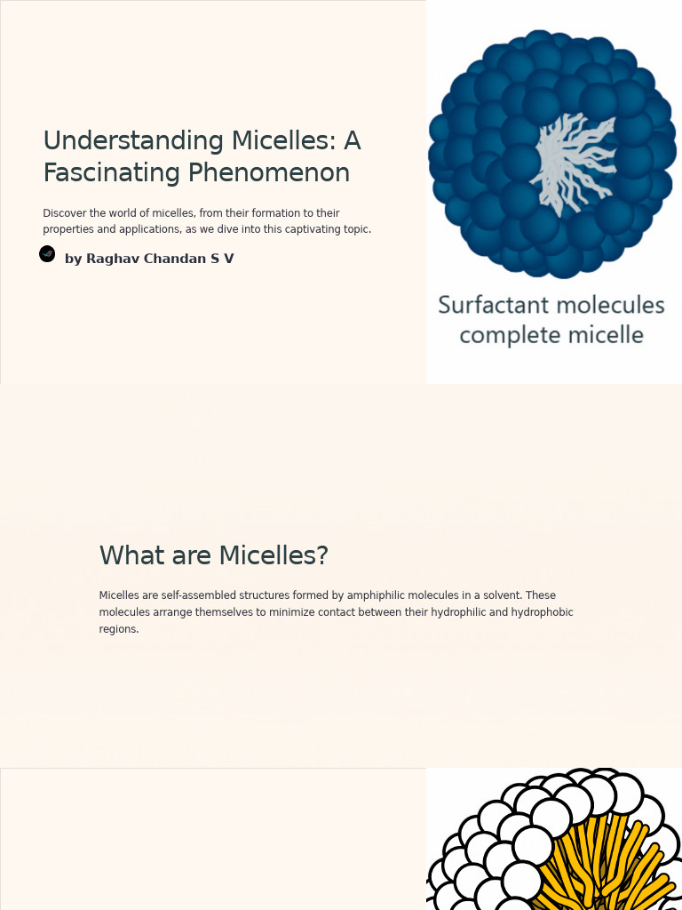 Micelles: Key Insights for Researchers | PDF | Pharmaceutical Sciences ...
