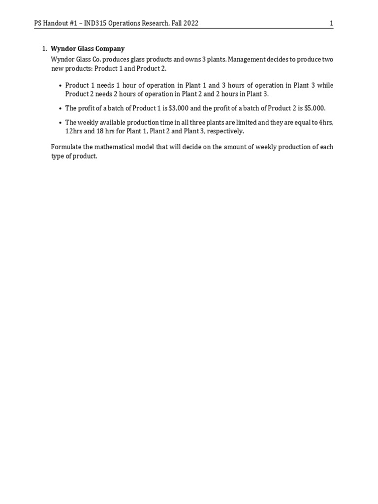 PS #1 | PDF | Inventory