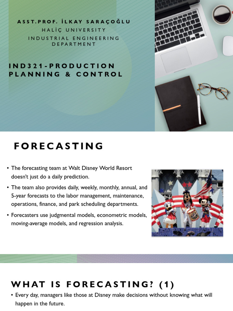 Production Planning and Control - Forecasting-1 | PDF | Forecasting | Errors And Residuals