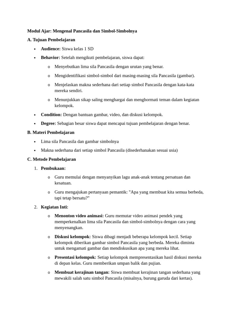 Modul Ajar PKN ABCD HOT | PDF