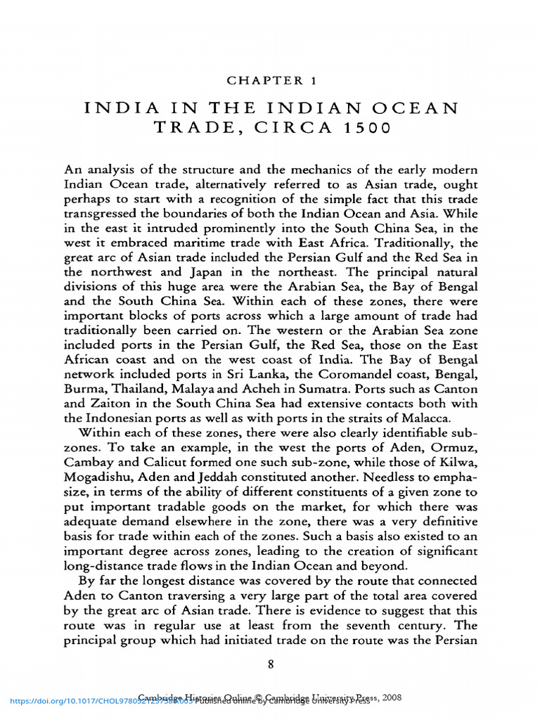 India's Role in 15th Century Ocean Trade | PDF